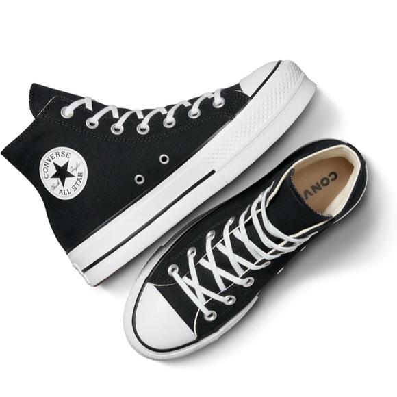 Converse | Shoes | Chunky Converse Black And White Hightop Sneakers ...